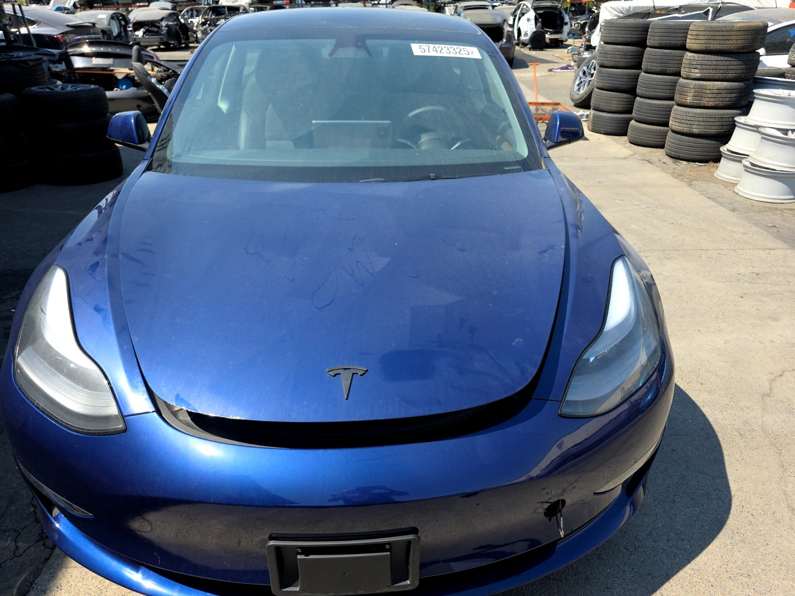 2021-2023 Tesla Model 3 Hood 1081390-E0-C – Calimotive Auto Recycling