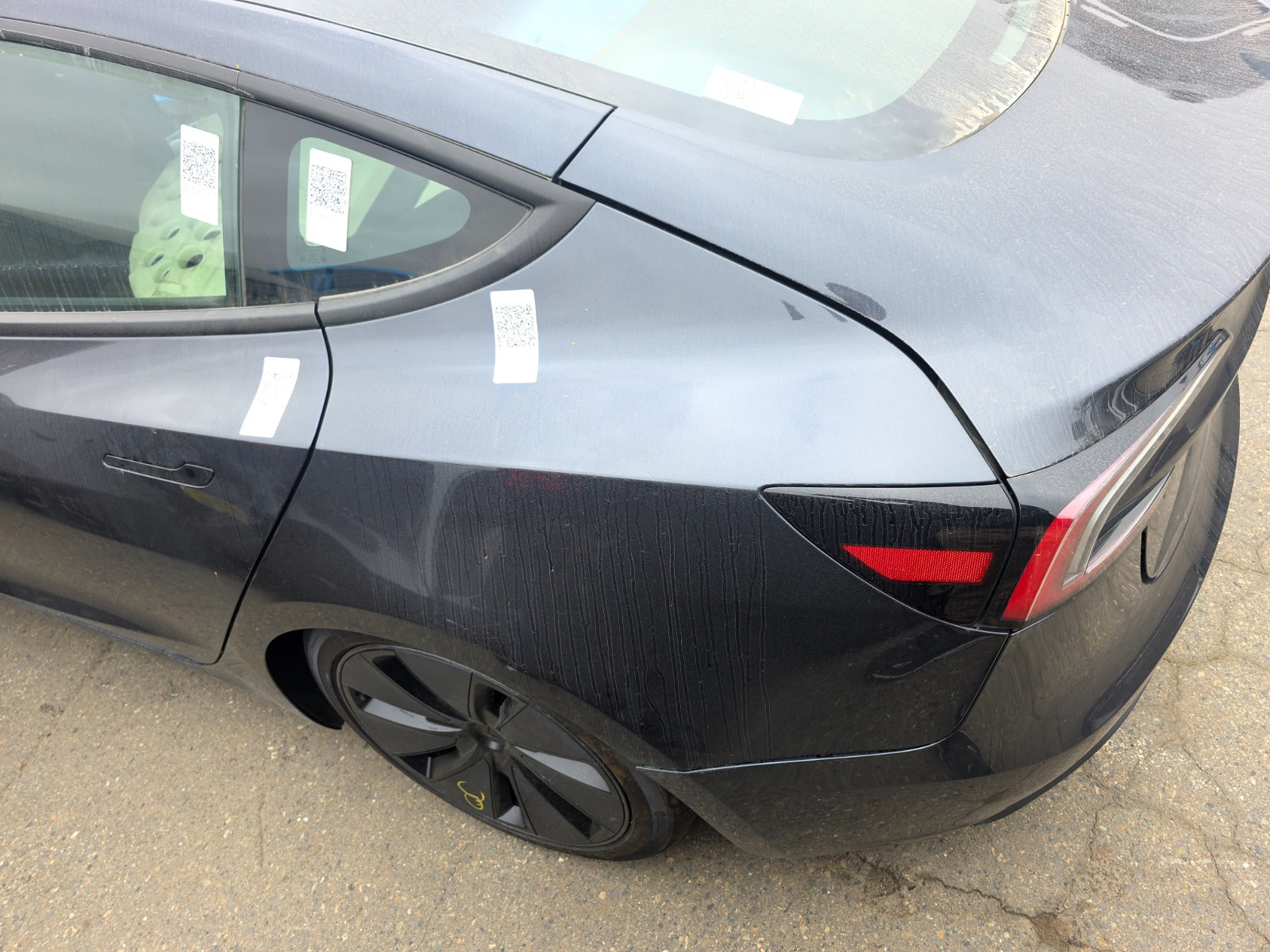 2025 Tesla Model 3 Highland Left Quarter Panel Cut 1910794-S0-A ...